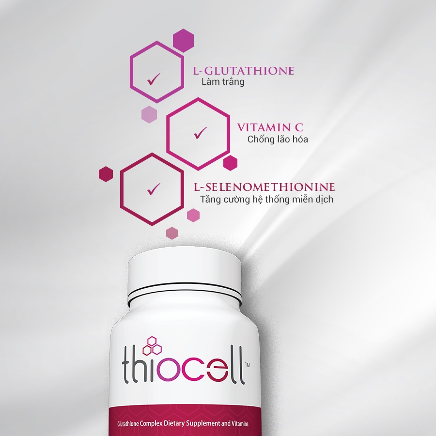 Mua Viên ngậm Trắng da Glutathione 500mg Thiocell của Mỹ giá rẻ nhất ...
