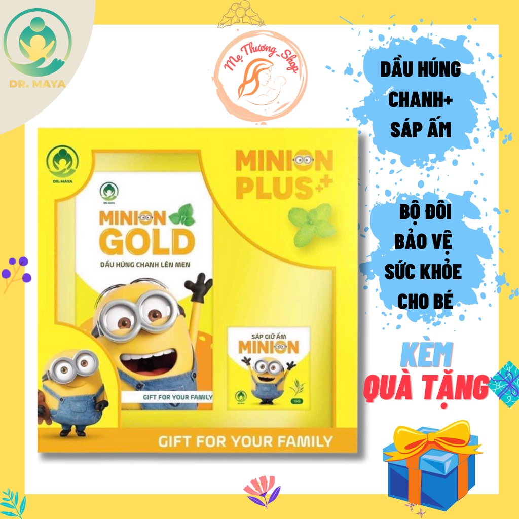 Mua Combo Minion Plus (Dầu húng chanh+Sáp ấm) trong uống ngoài xoa, vệ sỹ bảo vệ bé giá rẻ nhất ...