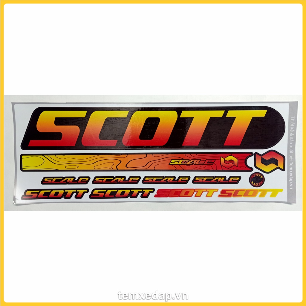 Mua Tem decal dán đổi màu sườn xe đạp địa hình SCOTT SCALE 2021/2022 ...