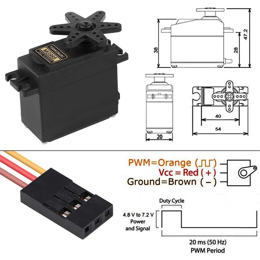 Động Cơ Servo Mg996R Mg996 Mg995 Chuyên Dụng Cho Xe Hơi - Đồ chơi điều ...