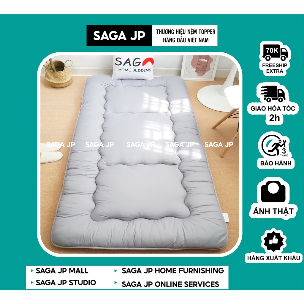 Mua SAGA Topper nệm Nhật chính hãng kích thước 1m x 2m, 1m2 x 2m, 1m4 x ...