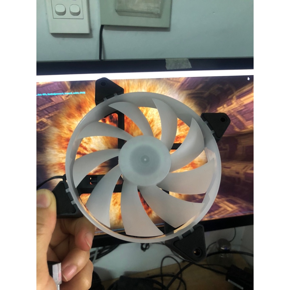 Mua Quạt tản nhiệt( Fan Led) Led RGB 12cm, trong suốt. giá rẻ nhất ...