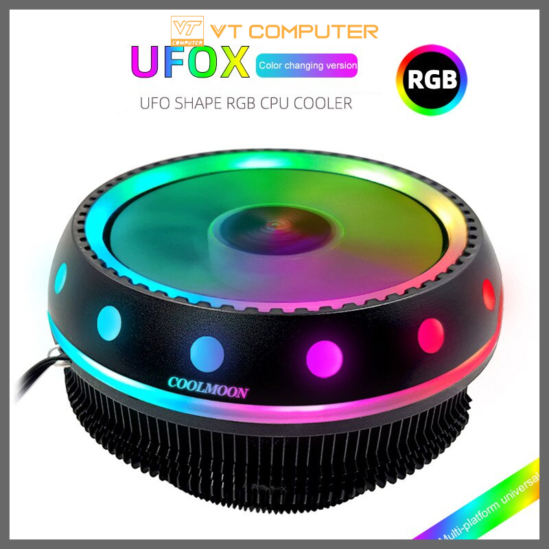 Mua Tản Nhiệt Khí / Fan CPU Coolmoon UFO X / Led RGB Tự Đổi Màu Với ...