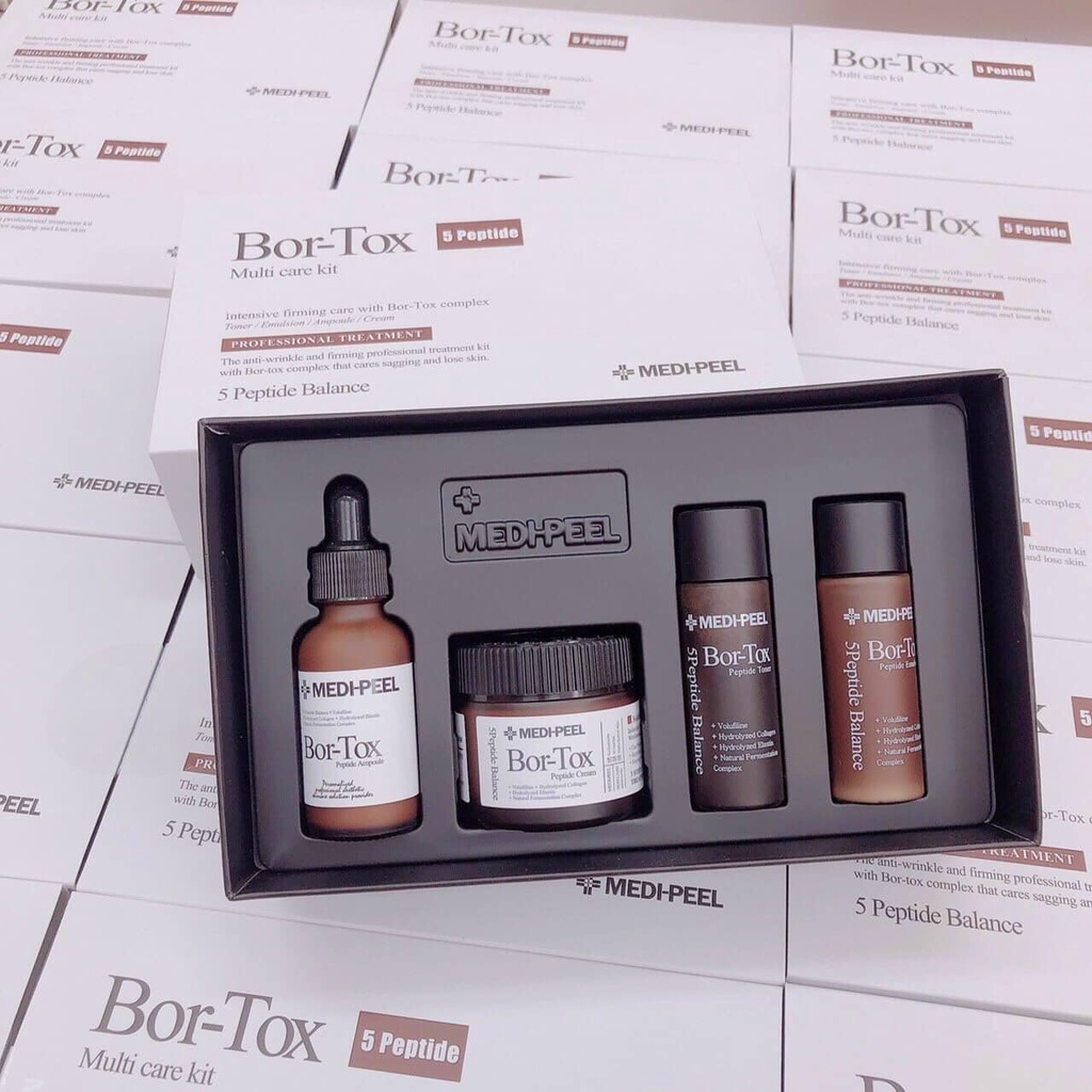 SÉT DƯỠNG CĂNG BÓNG 4 MÓN BORTOX MEDI PEEL | Shopee Việt Nam