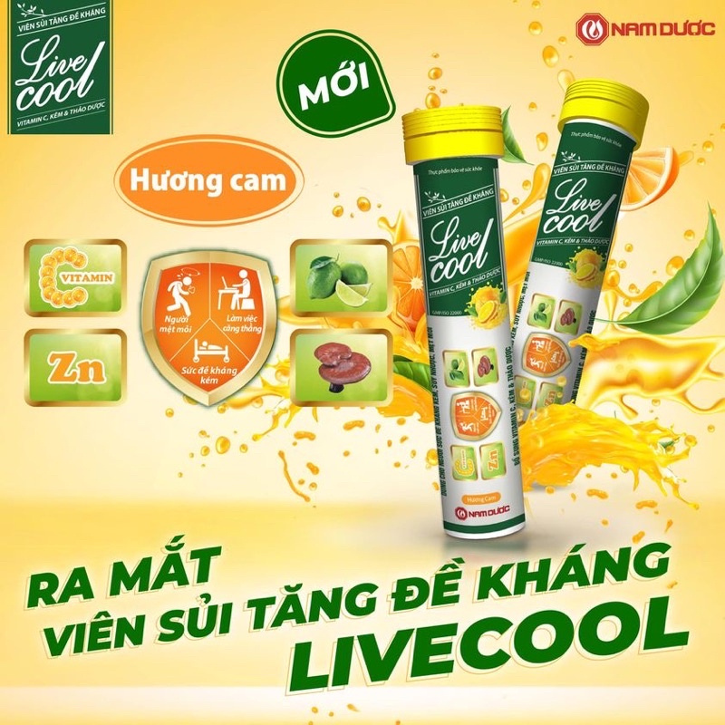 Mua Viên sủi thanh nhiệt giải độc Live Cool các vị (tuýp 16 viên) giá ...