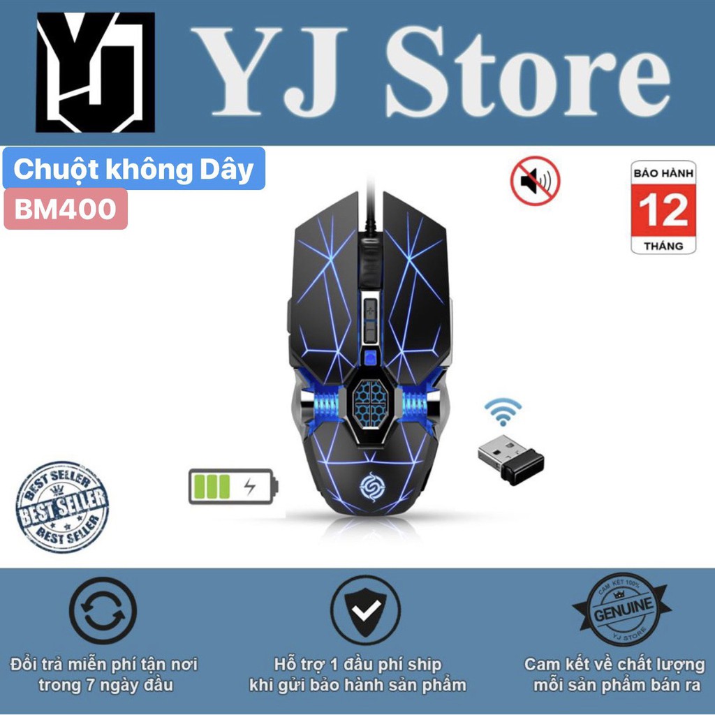 Mua Chuột không dây chuyên game pin sạc Led 7 màu K-SNAKE BM400 CHUỘT ...