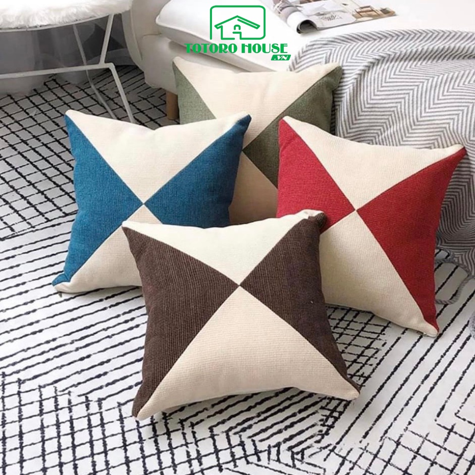 Mua Gối tựa lưng chất dạ nỉ thời thượng, gối sofa vuông hiện đại 45cm ...