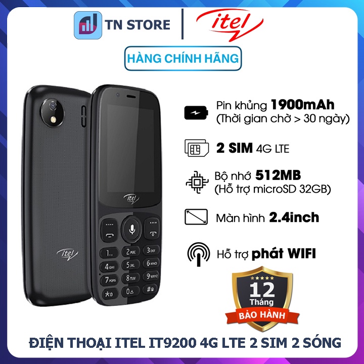 Mua ĐIỆN THOẠI ITEL IT9200 4G LTE - 2 SIM 2 SÓNG - PHÁT WIFI - LƯỚT FB ...