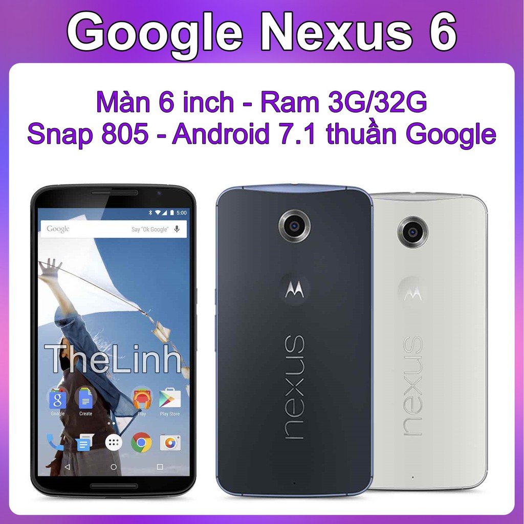 [Mã ELSALE500 giảm 7% đơn 300K] Điện thoại Google Nexus 6 - Motorola ...