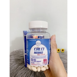 Viên uống CALCI NANO MK7 PLUS - Bổ sung Canxi D3 K2 MK7 giảm nguy cơ loãng xương (Hộp 100 viên ...