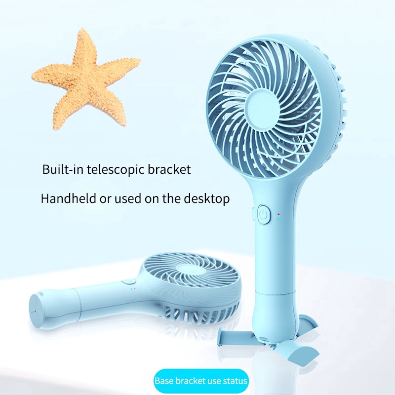 Quạt mini cầm tay 2.7W 5V có thể sạc pin qua cổng USB tiện lợi kèm dây ...