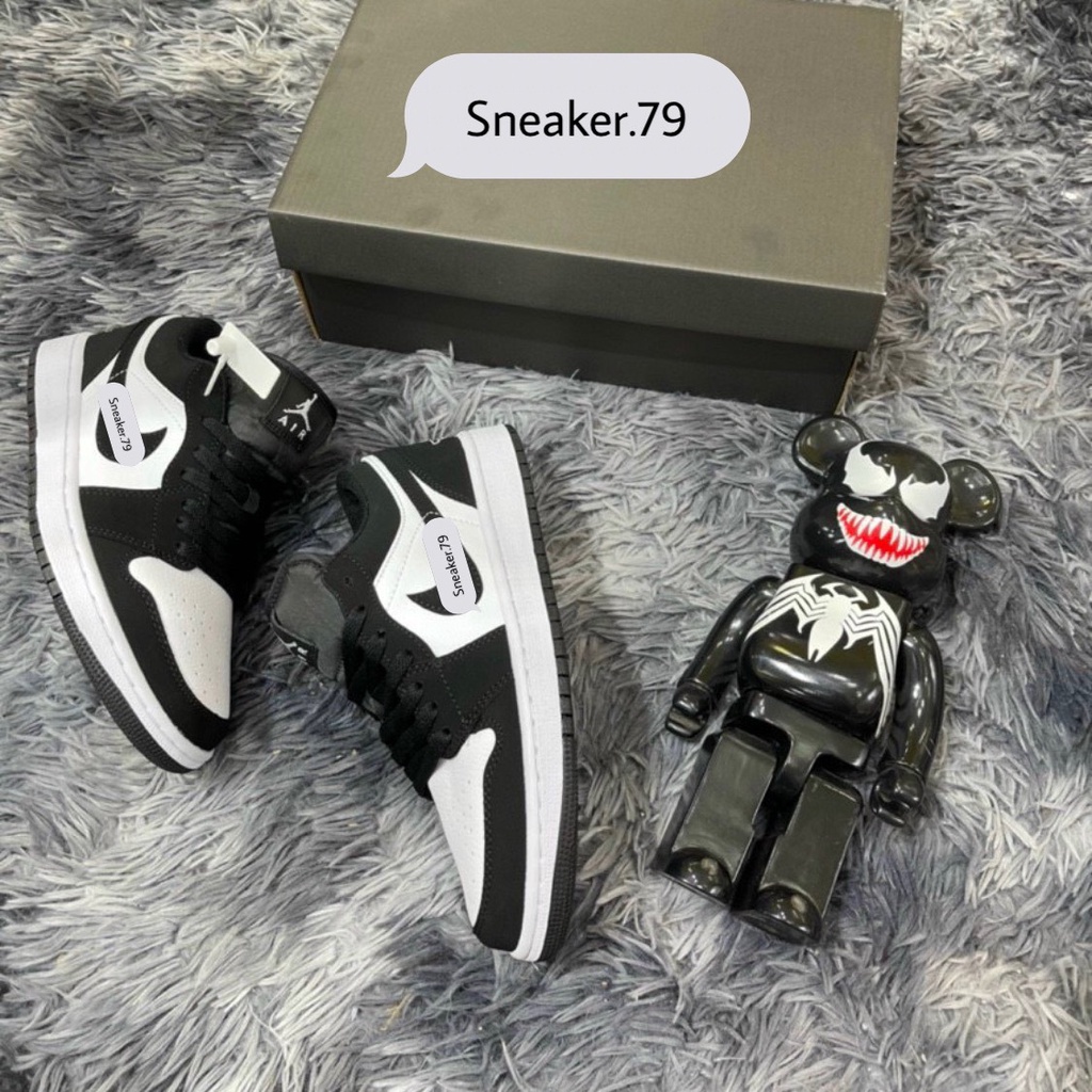 Giày Sneaker thể thao Nam Nữ JD Panda 2 màu đen trắng da lộn, Xu hướng ...