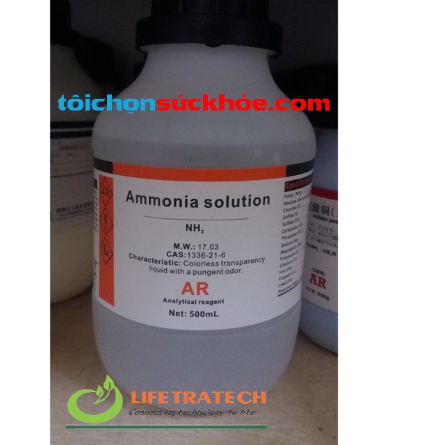[TBYT ĐỨC NGA] NH3 amoniac NH4OH chai 500ml ammonia solution | Shopee ...