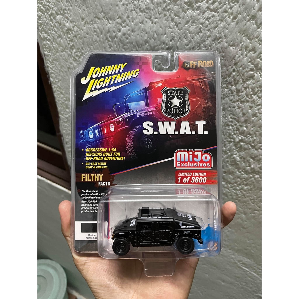 Mua Mô hình tĩnh Johnny Lightning MiJo Humvee Hummer SWAT police tỷ lệ ...