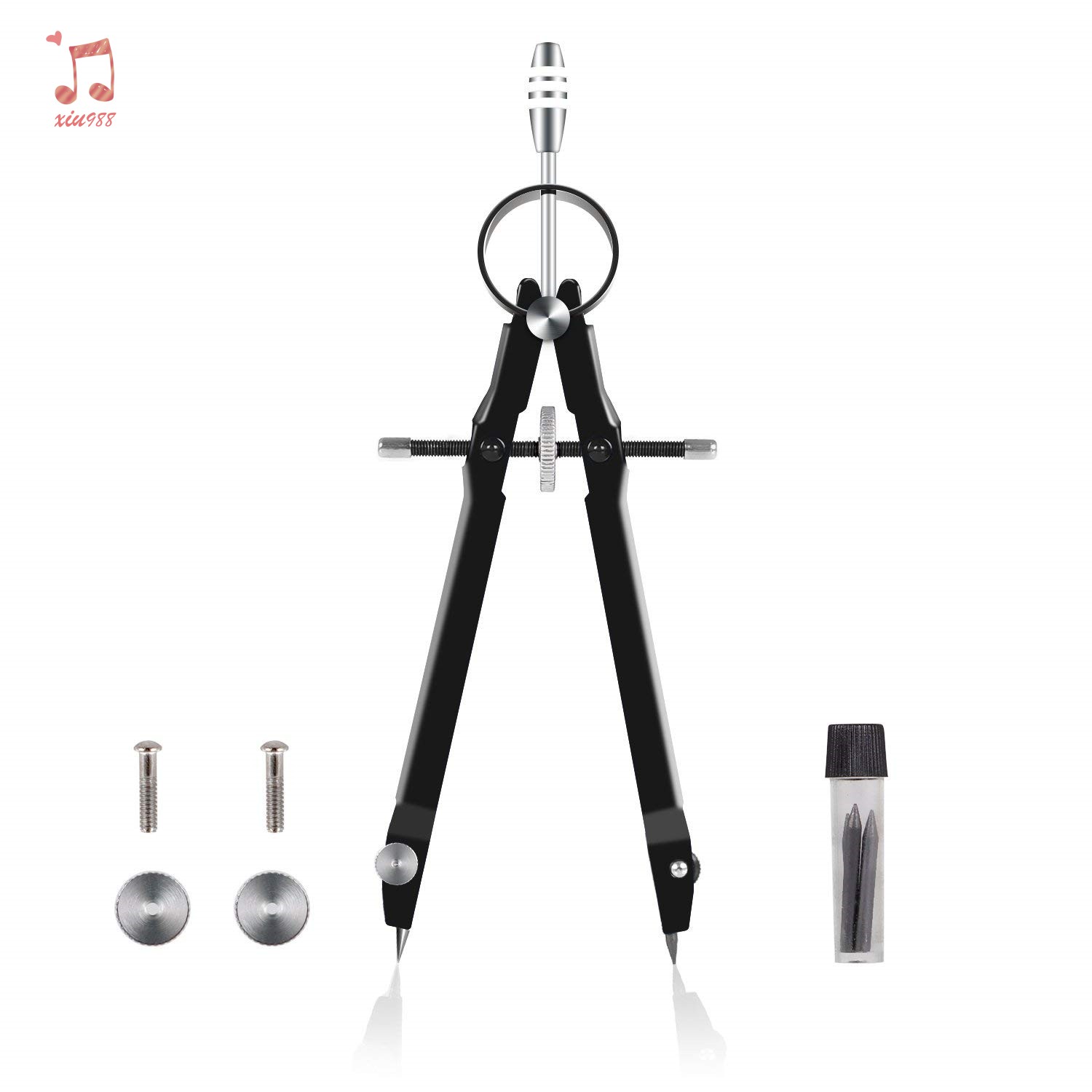 Compass vẽ hình học có khóa bằng kim loại chuyên dụng màu đen | Shopee ...