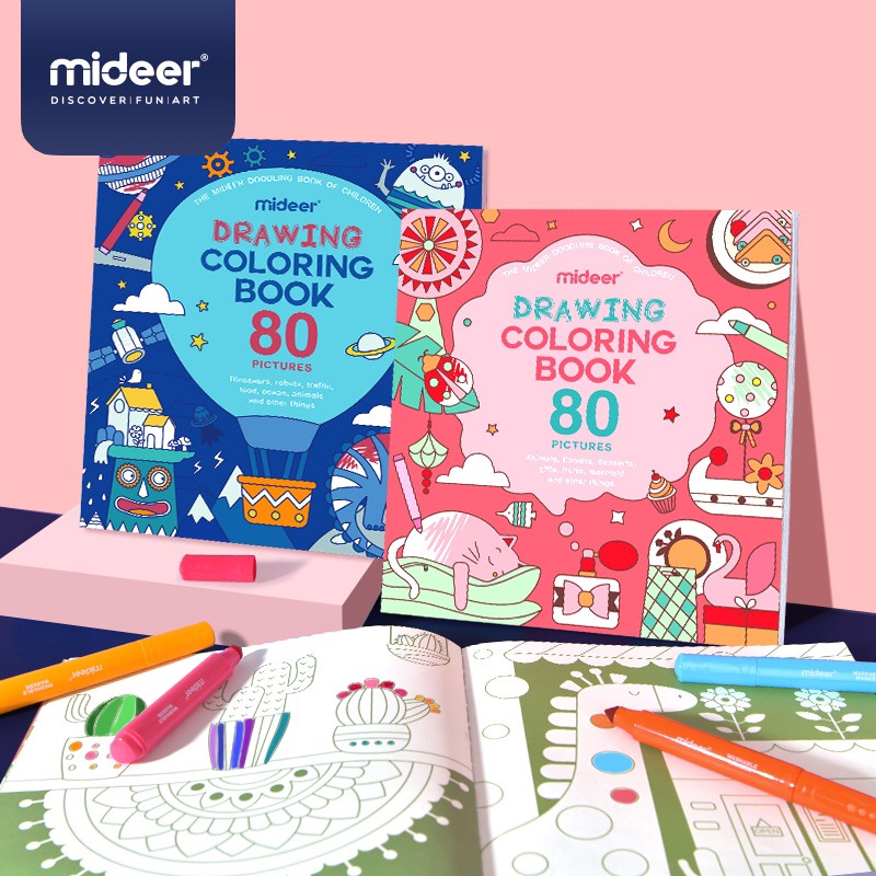 Mua Đồ chơi thủ công 80 bức tranh tô màu cho bé Mideer Drawing Coloring ...