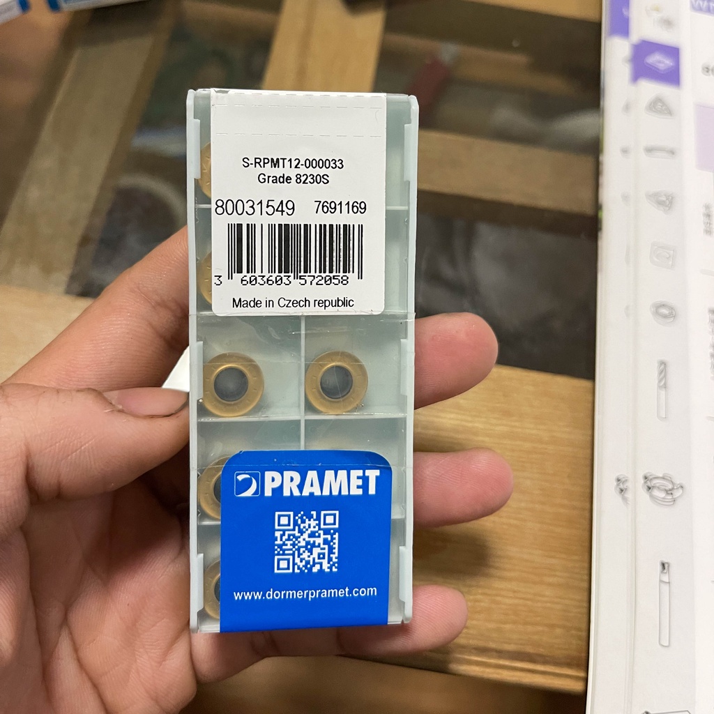 Chip phay R6 PRAMET S-RPMT12-000033 Grade 8230S | Shopee Việt Nam