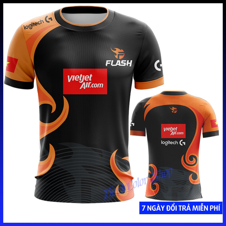 Mua Áo thi đấu team flash-Liên quân mobile giá rẻ nhất | TecKi.Vn