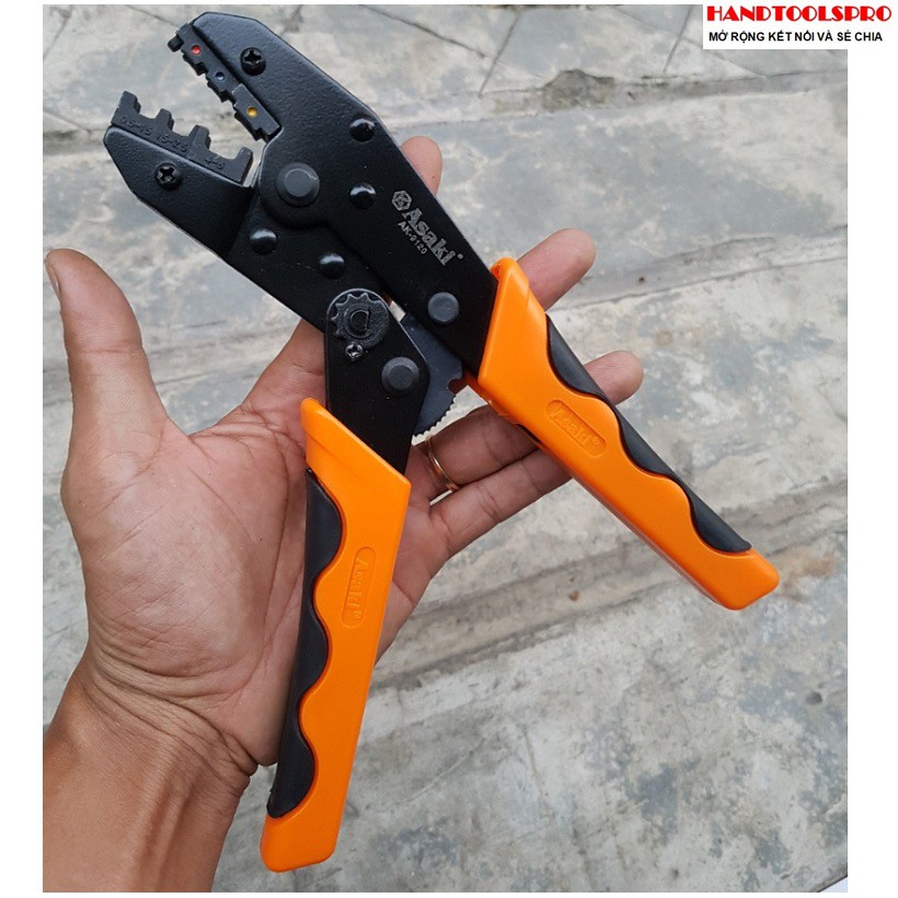 Mua Kìm bấm cos tròn bọc nhựa Asaki AK-9120 0.5 ~ 6.0mm2 - Kềm bấm cốt ...