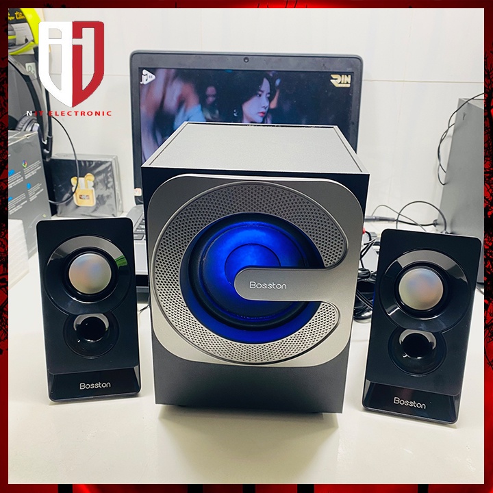 Loa Máy Vi Tính PC Bluetooth Để Bàn Chính Hãng BOSSTON T3600 Có Đèn Led ...