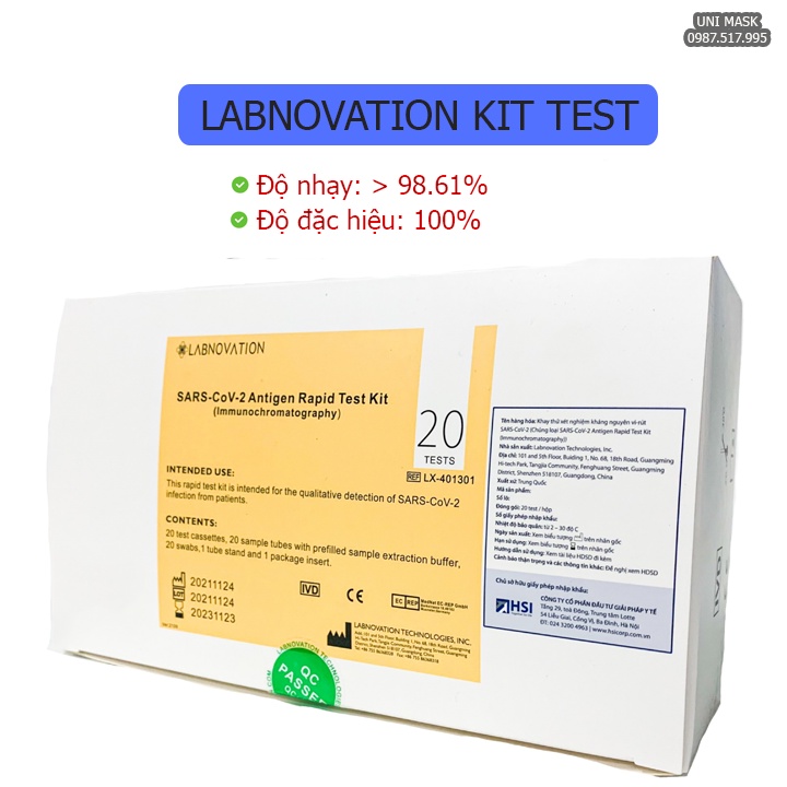 Mua Bộ 10 Kit Test Nhanh Covid-19 Labnovation được Bộ Y Tế Cấp Phép giá ...
