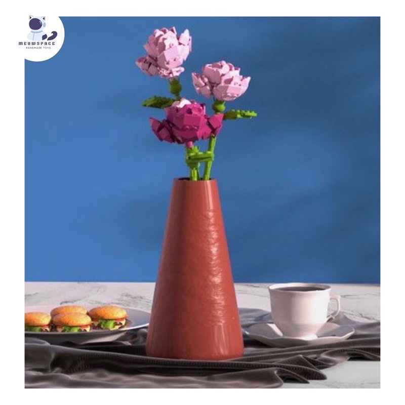 Bộ lắp ghép set hoa lego Jaki - Flowers lego | Shopee Việt Nam