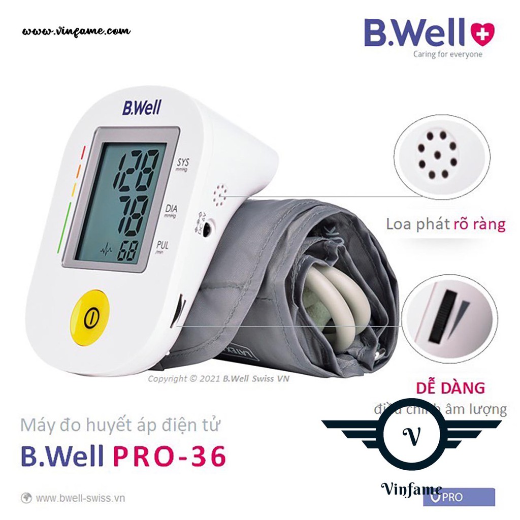 Mua Máy đo huyết áp bắp tay B.Well PRO 35-36 Bảo hành chính hãng 5 năm ...