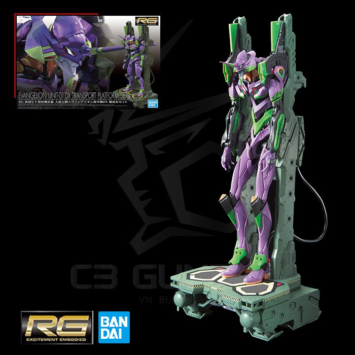 MÔ HÌNH GUNDAM BANDAI RG 1/144 EVANGELION EVA UNIT-01 DX TRANSPORT ...