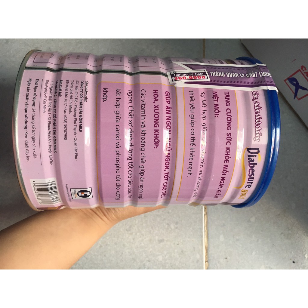 Mua Sữa Dành Cho Người Tiểu Đường - Diabesure gold 900g - Sữa Dinh ...
