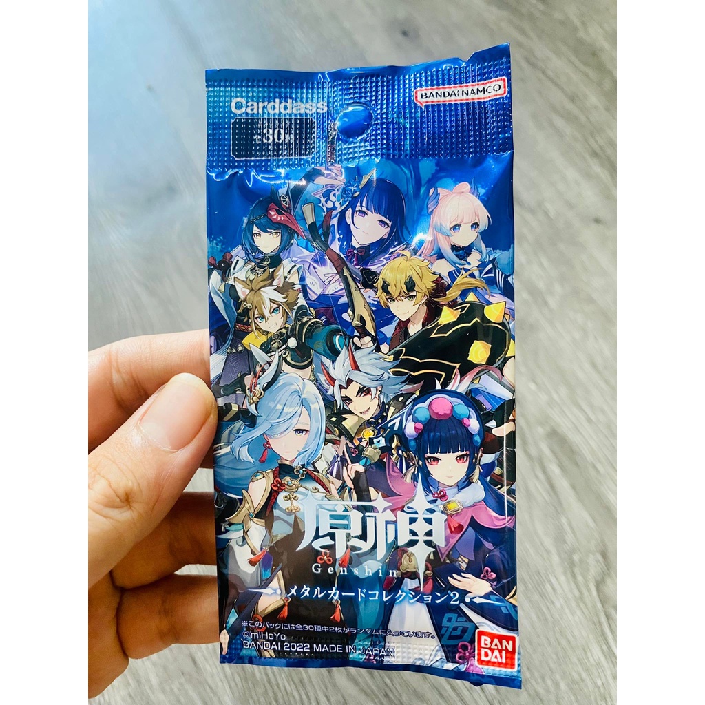 GIÁ HỦY DIỆT [ Ora Ora ] Card nhân phẩm metal collection Genshin Impact ...