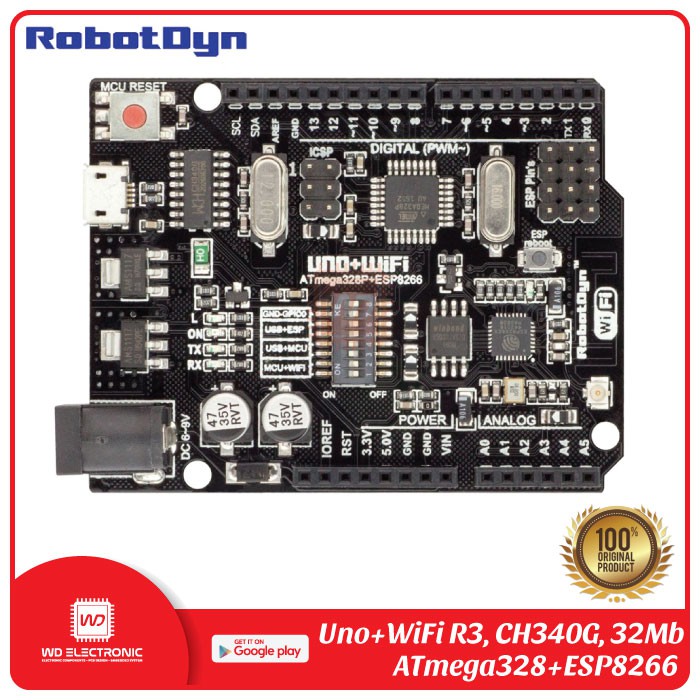 Mạch Wifi Uno R3 Esp8266 32mb Cho Arduino Uno | HolCim - Kênh Xây Dựng Và Nội Thất