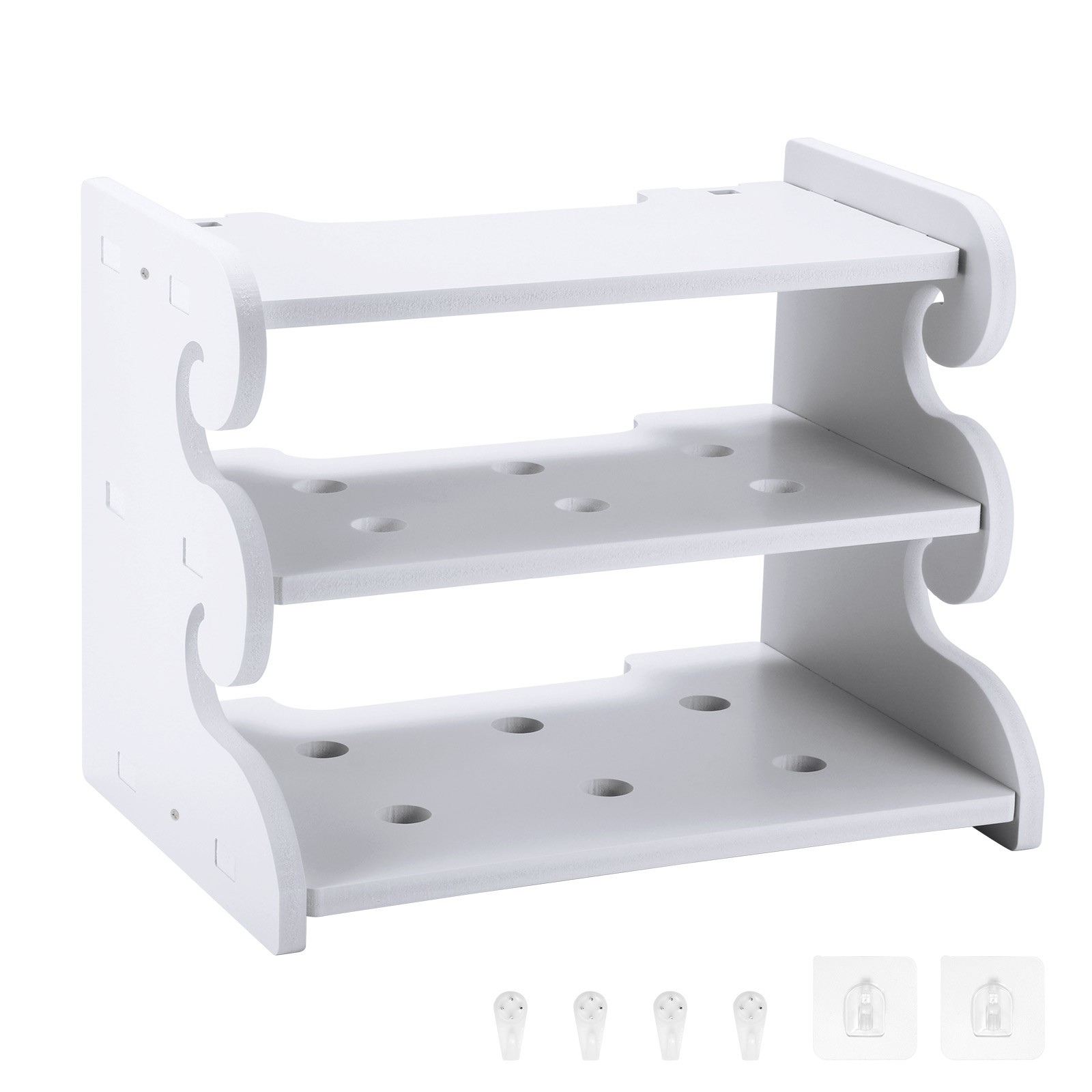 Set Top Box Rack Floating STB Shelf Router Rack Three Deck Wall Shelf ...