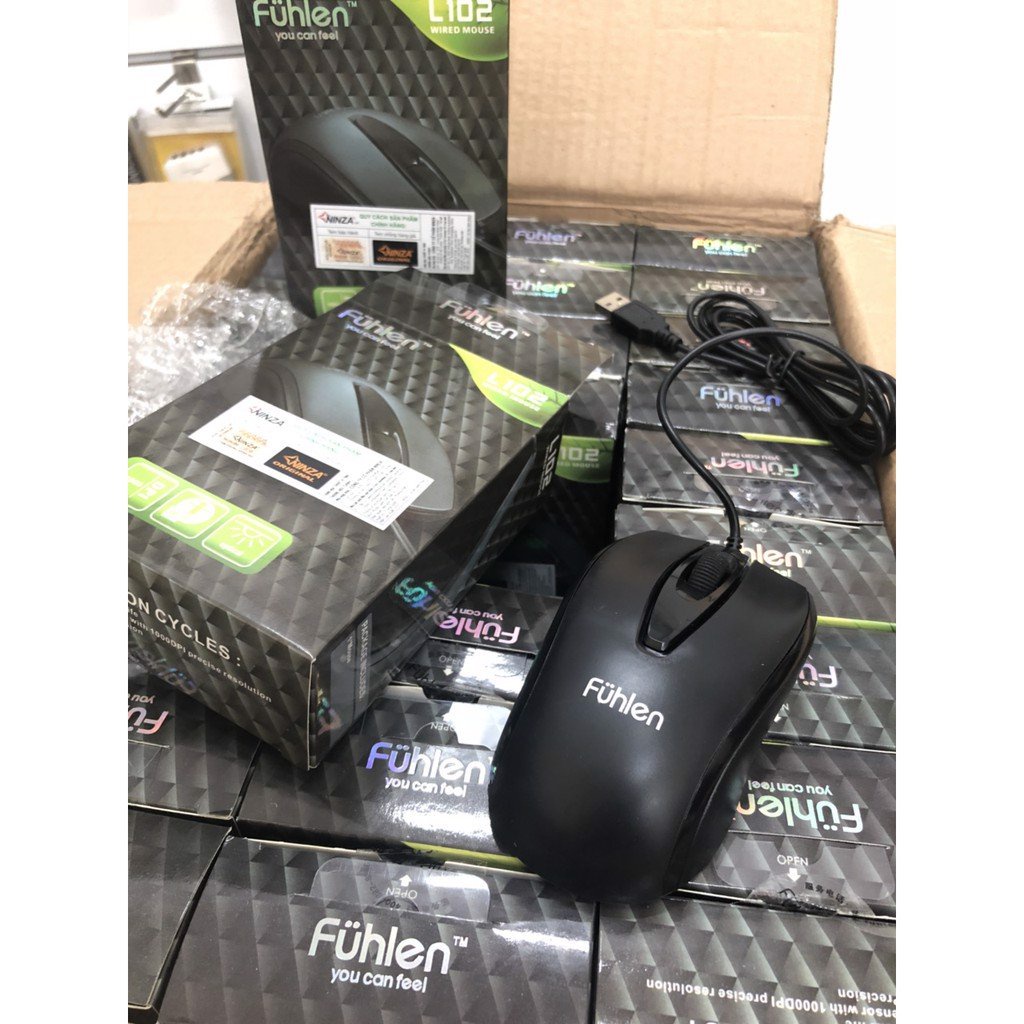 Mua CHUỘT QUANG CÓ DÂY FULHEN L102- Siêu bền, Siêu nhạy, chuột máy tính ...