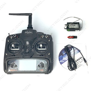 Combo tay điều khiển (tx/transmitter) Walkera DEVO 7 + mạch thu (rx ...