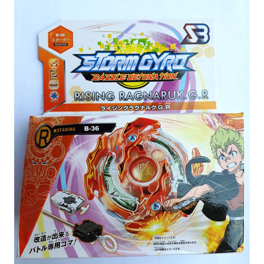 Beyblade Burst B- 36 Metal Fusion 4D Rising Ragnaruk.G.R | Shopee Việt Nam