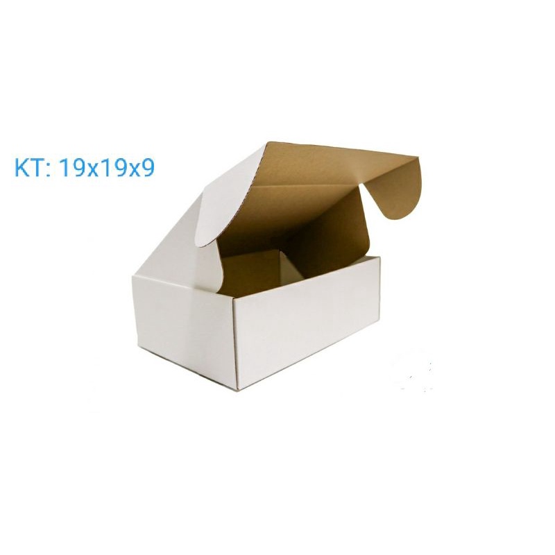 Carton trắng 19x19x9 (nắp gài) | Shopee Việt Nam