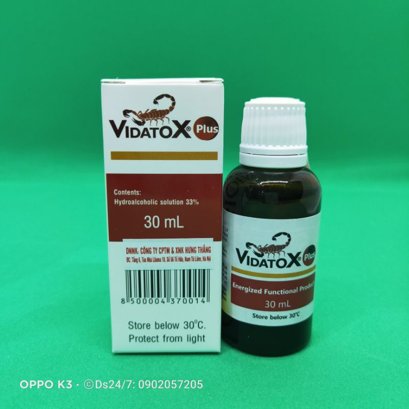 Nọc bọ cạp xanh cuba Vidatox Plus - Hàng chính hãng | Shopee Việt Nam