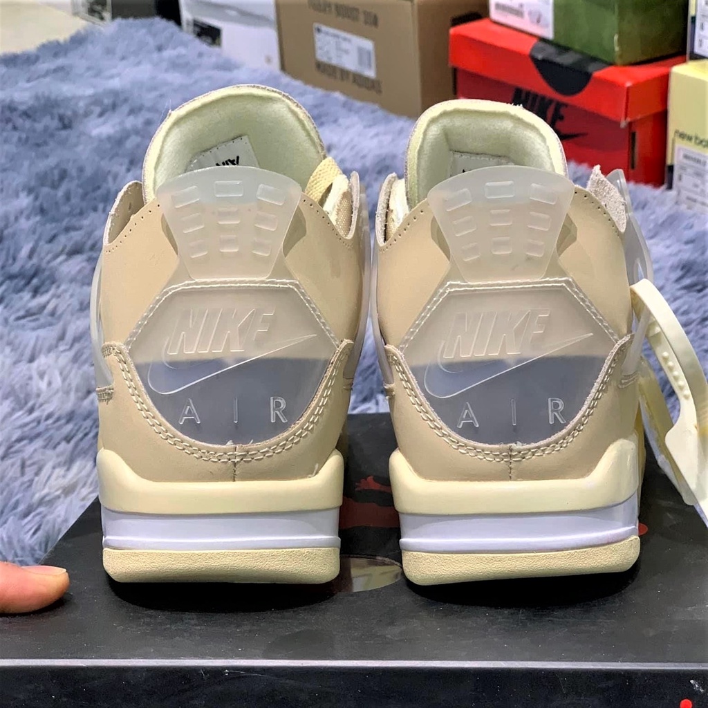 Mua Giày thể thao JD4 màu vàng kem , Giày sneaker air Jordan 4 retro ...