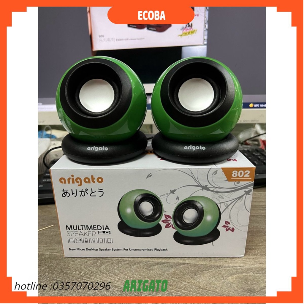 Mua Loa vi tính Mini 2.0 arigato 802 - Loa Vi Tính Cổng USB .màu ngẫu ...