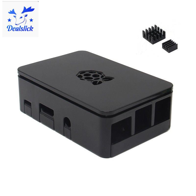 Black Raspberry Pi Case Enclosure Box V4 With Heat Sink For Raspberry Pi 3/2/B+ | HolCim - Kênh ...