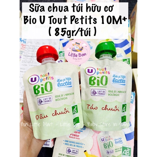 Váng sữa/Sữa chua túi Bio U Tout Petits Pháp 10M+ (85gr) bay air_Date ...