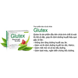 GLUTEX dùng cho người tiểu đường 30 Viên | Shopee Việt Nam