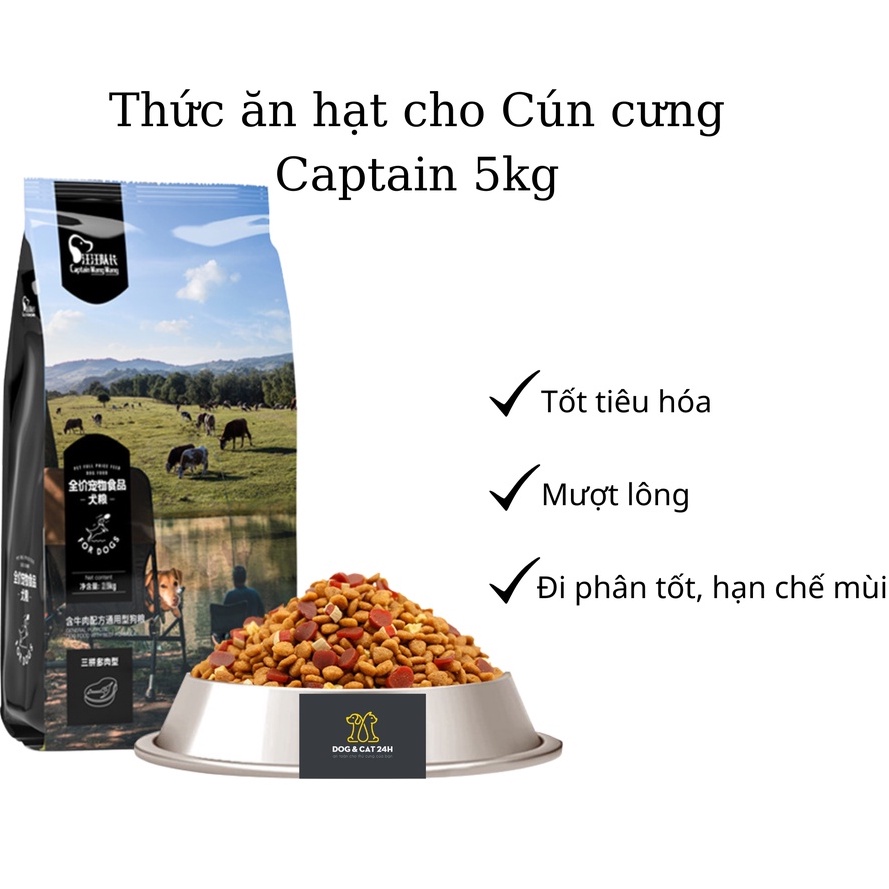 Thức ăn hạt captain 5kg cho cún cưng | Shopee Việt Nam