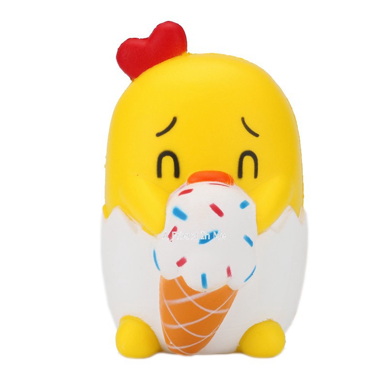 13cm Cute Chicken Squishy Super Slow Rising Jumbo Yellow Chick JK15 ...