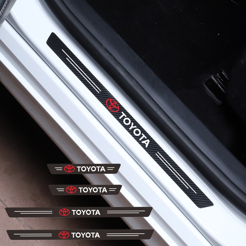 Set 4 Sticker Dán Trang Trí Cửa Xe Ô Tô Toyota Vios Corolla Cross Rush ...