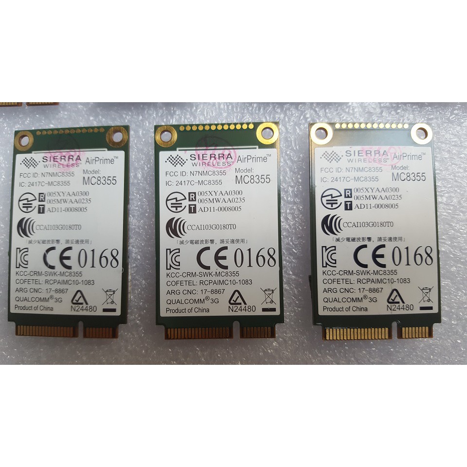 Card WWAN 3G HP UN2430 - Gobi 3000 - Support HP Elitebook 2560p,8460p ...