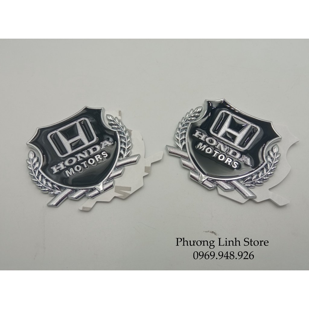 Tem xe ô tô, logo xe máy Honda Motors hình bông lúa tem dán xe oto logo ...