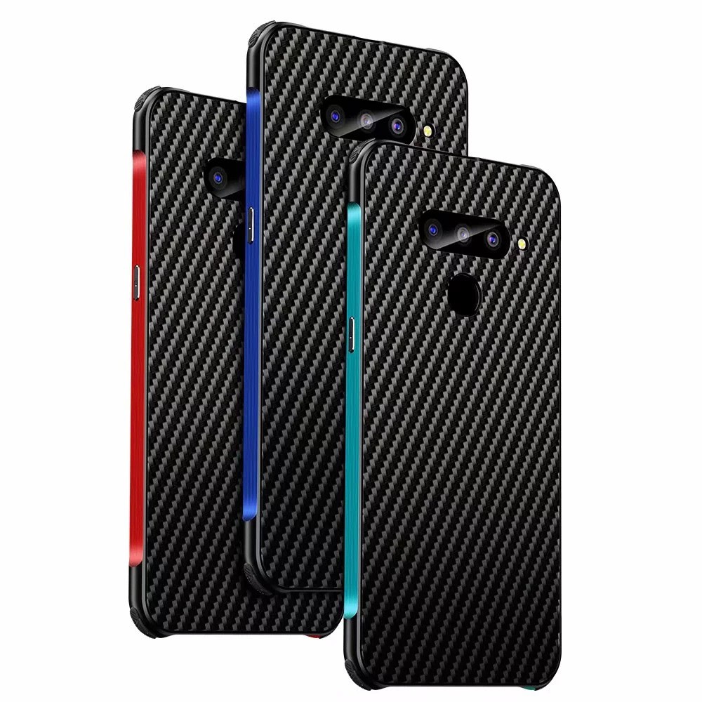 Ốp lưng carbon viền kim loại sang trọng LG G8, V40,V50 | Shopee Việt Nam