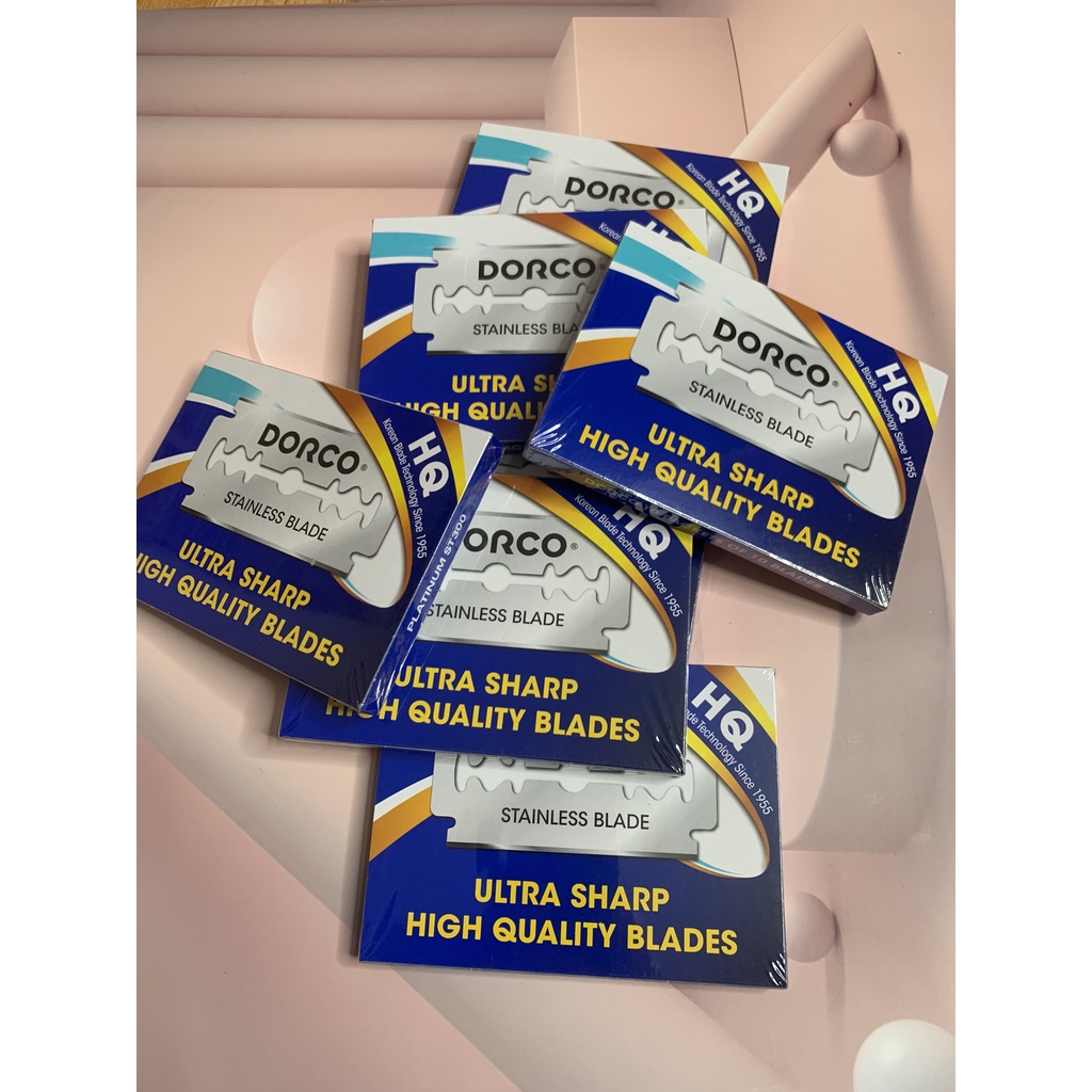 Mua Hộp 100 Lưỡi Dao Lam DORCO ST300 Lưỡi Cạo Êm Ái Giảm Kích Ứng Da ...