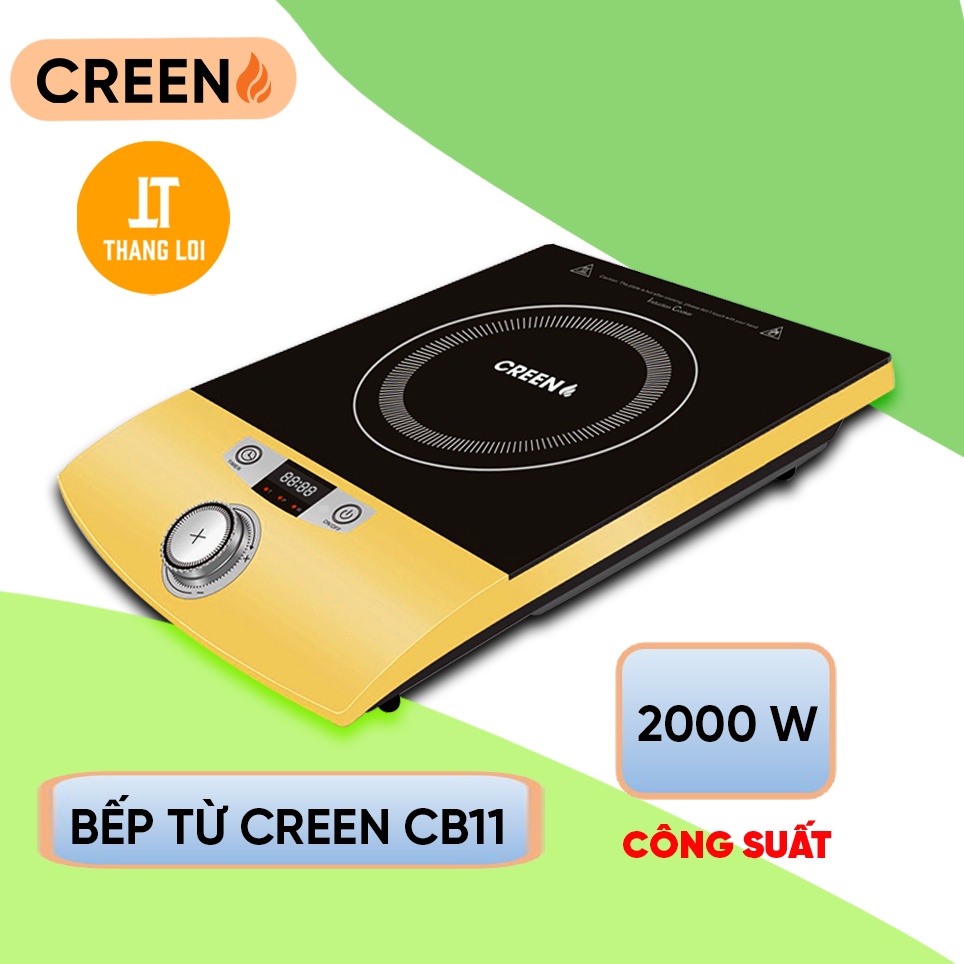 Bếp điện từ đơn Creen CR-CB11VN-GOL-210 cao cấp Bảo hành 12 tháng chính ...